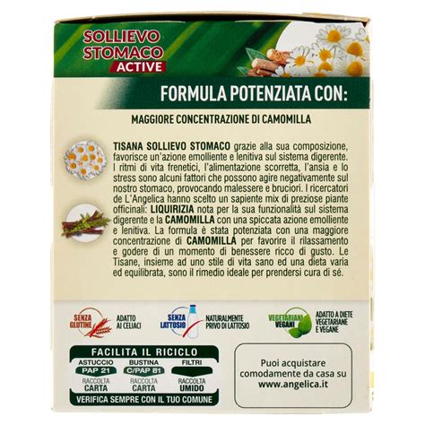L Angelica Le Tisane Sollievo Stomaco Active 18 Filtri 27 9 G Carrefour