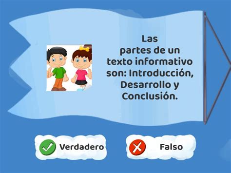 Textos Informativos True Or False