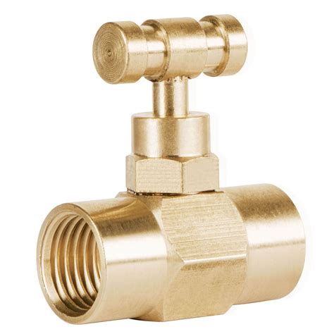 Válvula de aguja de latón para gas NPT 1 4 x 1 4 Foset Para Gas 47620