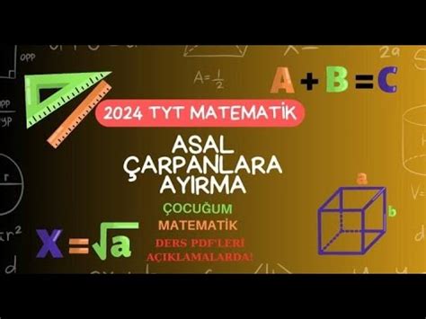 TYT MATEMATİK ASAL ÇARPANLARA AYIRMA YouTube