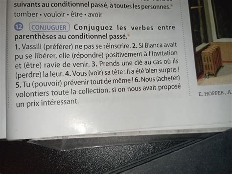 Bonjour j aurais besoin d aide pour cette exercice de français Merci a