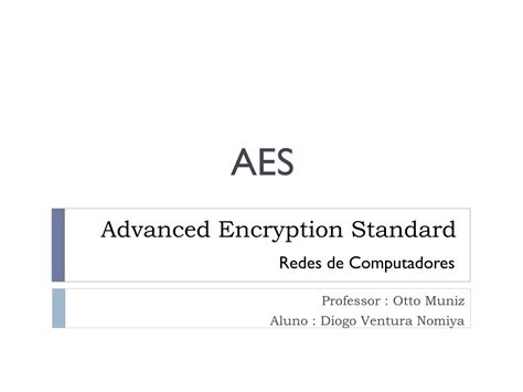 Ppt Advanced Encryption Standard Powerpoint Presentation Free