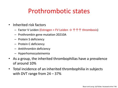 PPT Thrombophilia Hypercoagulable State PowerPoint Presentation
