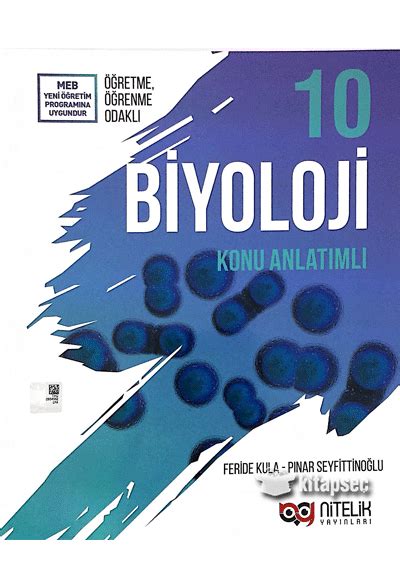 10 Sınıf Biyoloji Konu Anlatımı Nitelik Yayınları 9786052081891