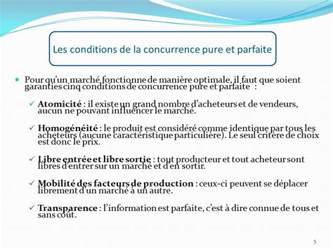 Micro Conomie Concurrence Pure Et Parfaite