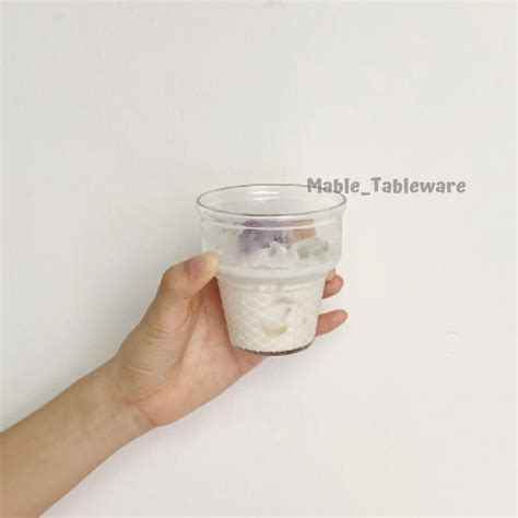 Jual Ice Cream Cone Aesthetic Drinking Glass Gelas Kaca Unik Lucu