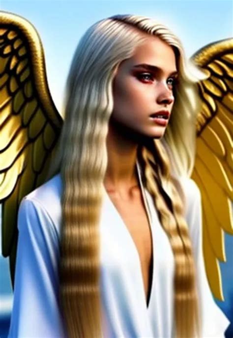 A Beautiful Angel With Long Blonde Hair That S A Male Openart