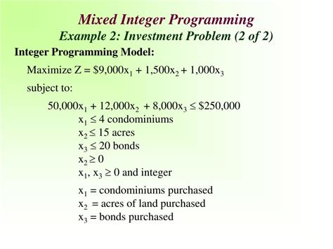 ppt i nteger programming models powerpoint presentation free download id 420696