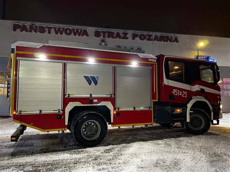Nowy samochód ratowniczo gaśniczy GCBA SCANIA P410 Komenda Powiatowa