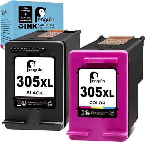 Penguin 305XL Printer Ink Cartridge Replacement Black And Colour For HP