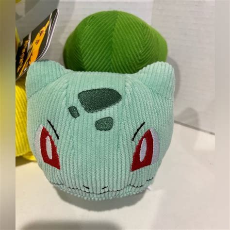 Pokemon Toys 4pc Pokmon Corduroy Select Plushies Pikachu Bulbasaur