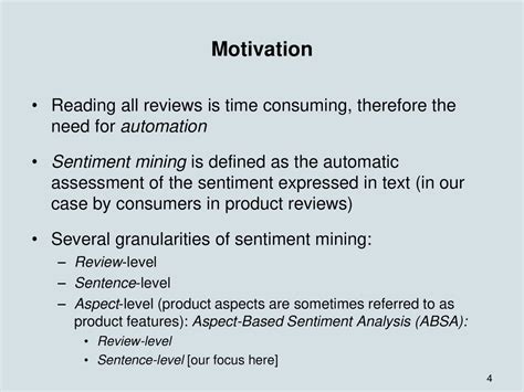 exploring lexico semantic patterns for aspect based sentiment analysis ppt download