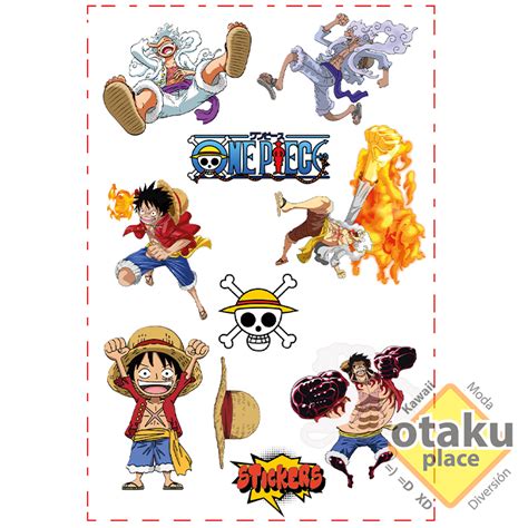 Sticker One Piece Luffy Otaku Place Anime Coleccionables