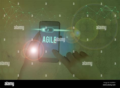 Escritura Manual Conceptual Que Muestra Agile Concepto Que Significa