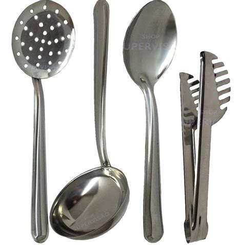 Conjunto Utensilios Cozinha Em Inox Pe As Madefer