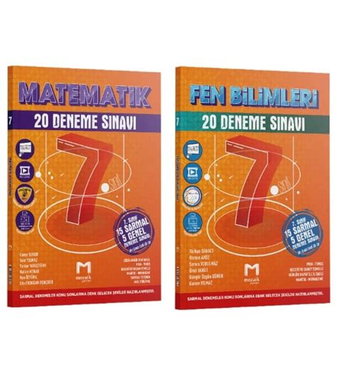MOZAİK YAYINLARI 7 Sınıf Matematik Fen Bilimleri 20 Deneme Sınavı 2
