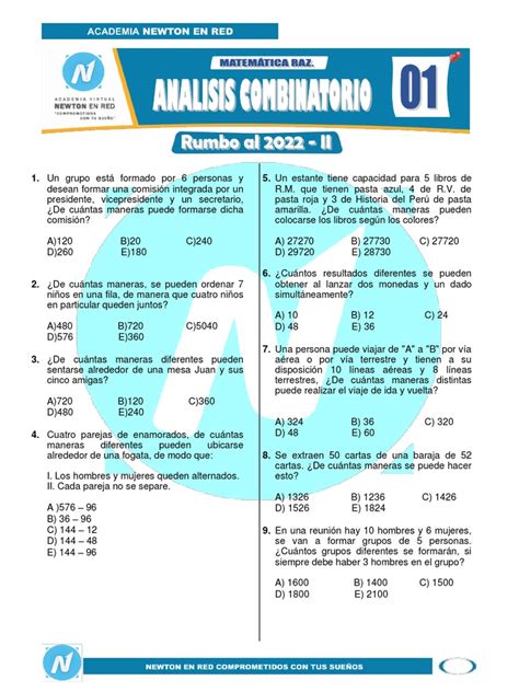 analisis combinatorio pdf