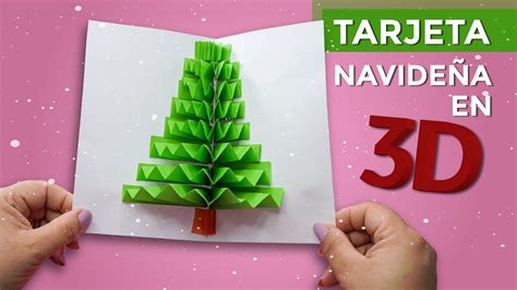 Cómo Hacer Tarjeta Navideña en 3DChristmas Card Craft YouTube