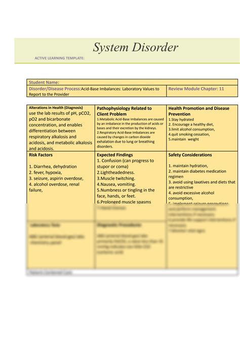 SOLUTION 28 Acid Base Imbalances Laboratory Values To Report To The