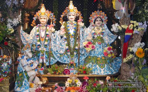 To View Sita Rama Laxman Hanuman Wallpaper Of Bhaktivedanta Manor In