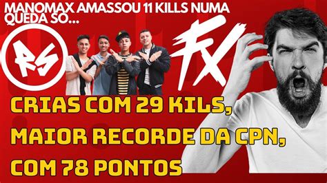 O Dia Em Que CRIAS BATEU O Recorde NA CPN 29 KILS E 70 PONTOS
