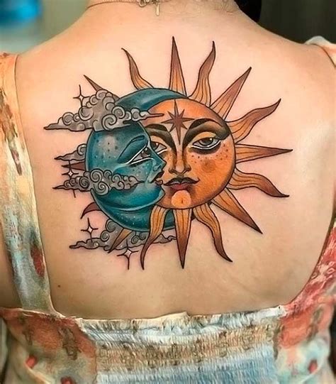 Tatuajes de sol y luna Significado y mejores diseños