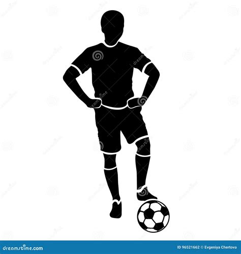 Silhueta Jogador De Futebol Vetor S Lhuetas De Jogador De Futebol
