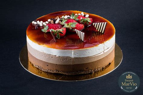 Tort Trio Chocolate Cofetariile Sweet By Marvio