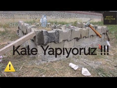 Kale Yapıyoruz kaldırım taşları ve çimento ile YouTube