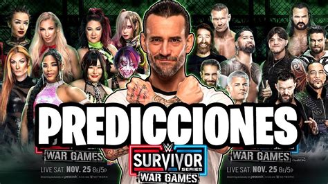 WWE Survivor Series WarGames 2023 PREDICCIONES YouTube