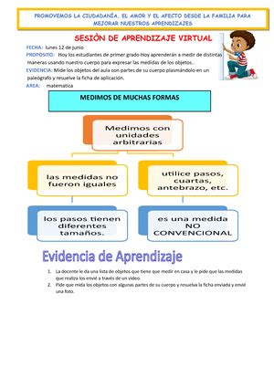 Sesión DE Aprendizaje Nuestro Rincon DE ASEO 1ER Grado Inicio Tiempo