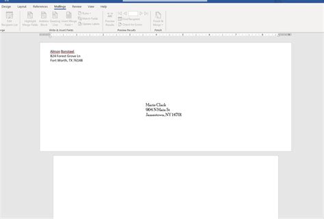 How To Create And Print An Envelope In Word Muslitraveler
