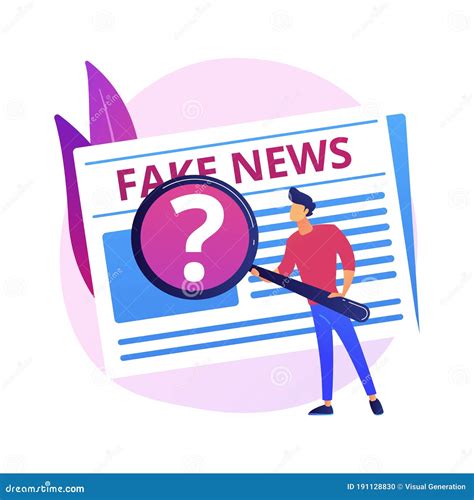 Fake News Vector Concept Metaphor CartoonDealer 191128830