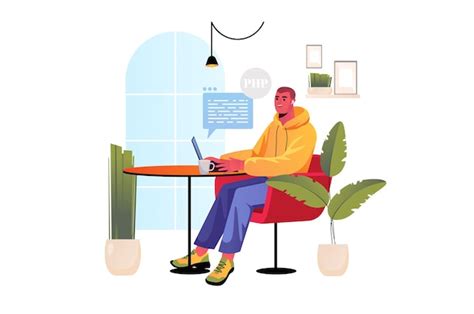 Premium Vector Programming Concept With People Scene In Flat Design