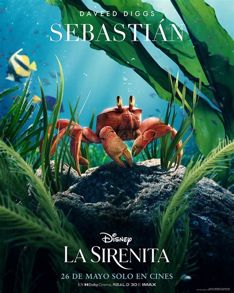 Pósters individuales de los protagonistas de LA SIRENITA