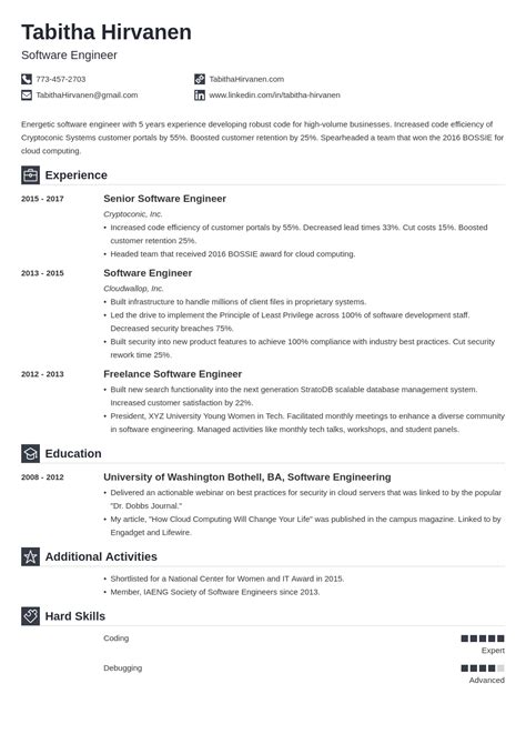 Software Engineer Cv Pulp