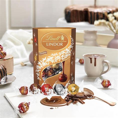 Lindt Lindor Milk Chocolate Truffles Box 337g Cards Etsy