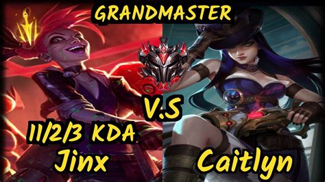 Attila JINX Vs CAITLYN 11 2 3 KDA BOTTOM ADC GAMEPLAY EUW Ranked