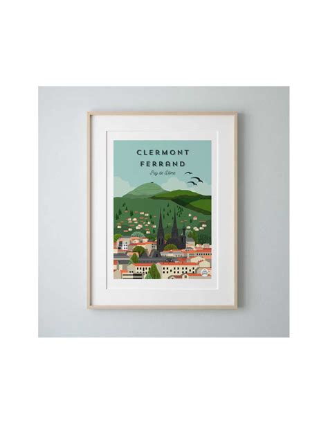 Affiche Clermont Ferrand X Cm