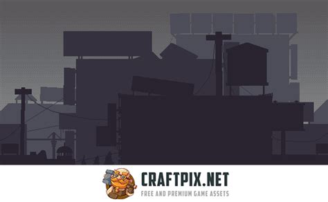 Free Scrolling City Backgrounds Pixel Art CraftPix Net
