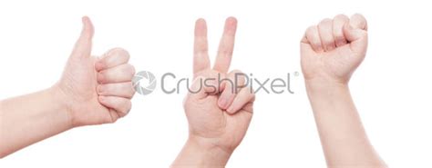 Hand Gesture Set Stock Photo Crushpixel