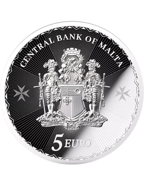 MALTESISCHES KREUZ 1 Oz Silber Prooflike Münze 5 Euro Malta 2024