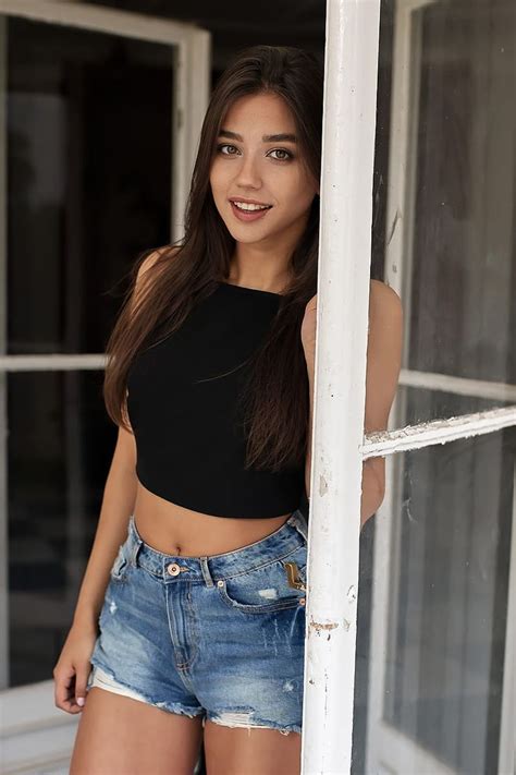 Paweł Paoro Witkowski women Maja Strojek brunette long hair tank
