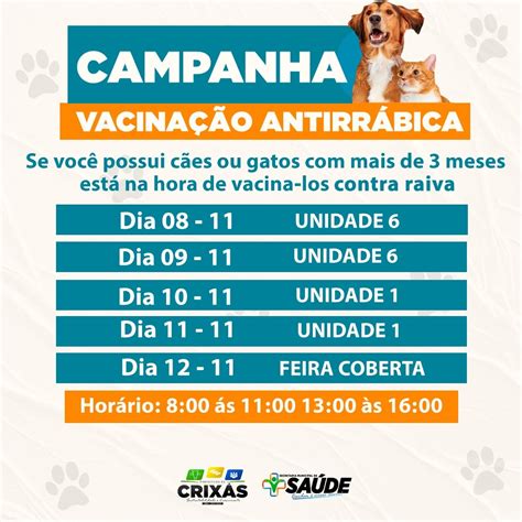 CAMPANHA DE VACINAÇÃO ANTIRRÁBICA Prefeitura de Crixás