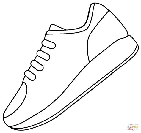 Zapatilla De Tenis Para Colorear Imprimir E Dibujar Vlr Eng Br