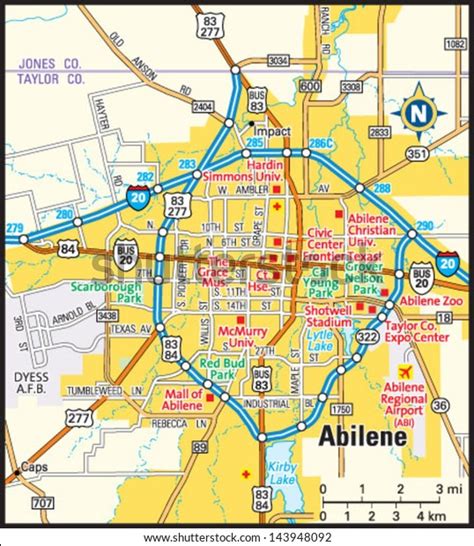 Abilene Zip Code Map Corene Charlotte