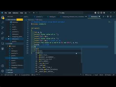 Swapping Between Two Variables YouTube