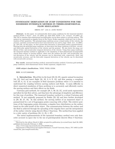 pdf systematic derivation of jump conditions for the immersed interface method in three