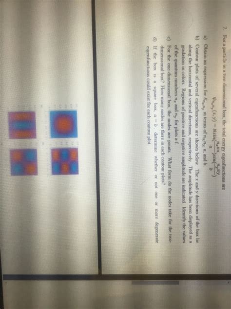 solved for particle in a two dimensional box the total