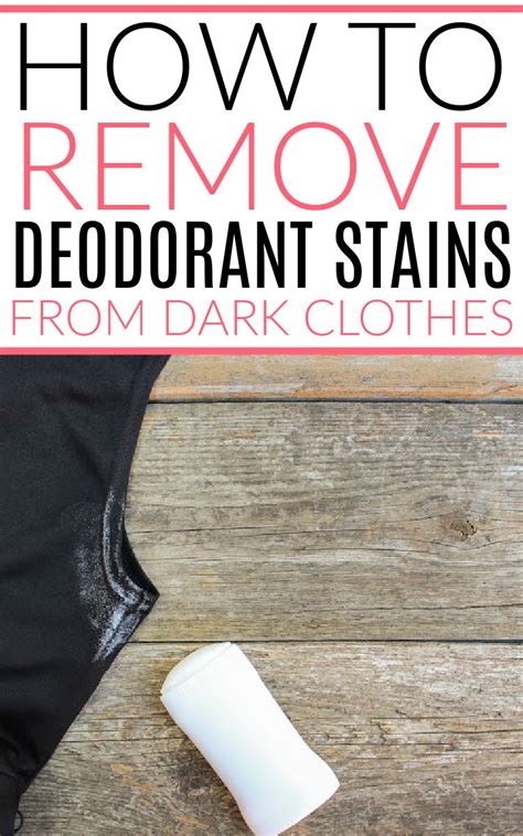 How To Remove Deodorant Build Up From Dark Clothes Artofit